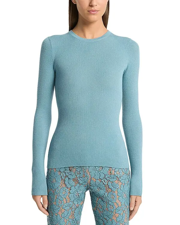 Michael Kors Cashmere Hutton Rib Top - Seaglass