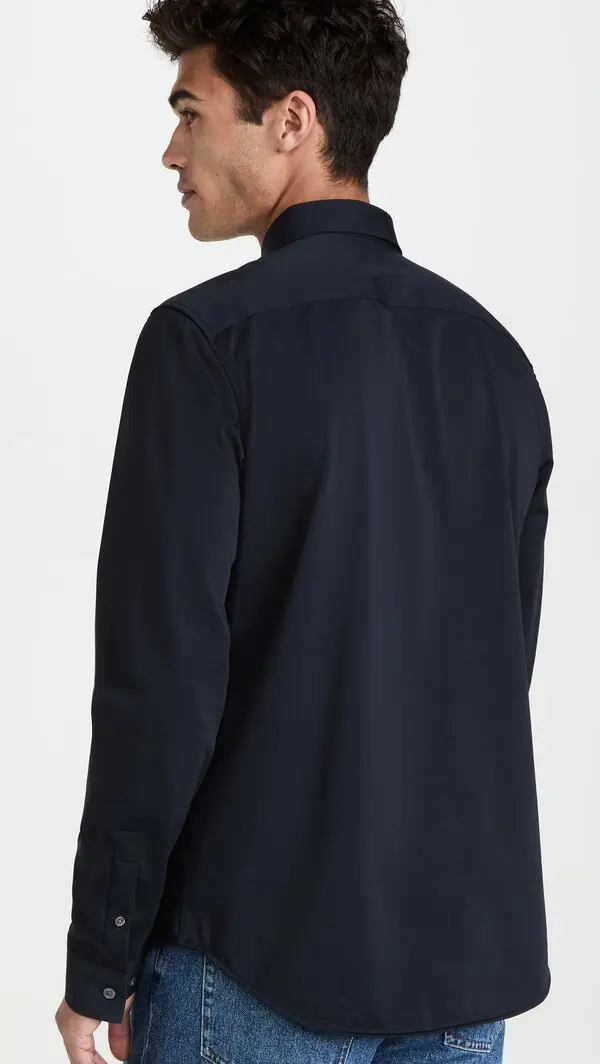 Theory Sylvain Structure Knit Shirt - Eclipse