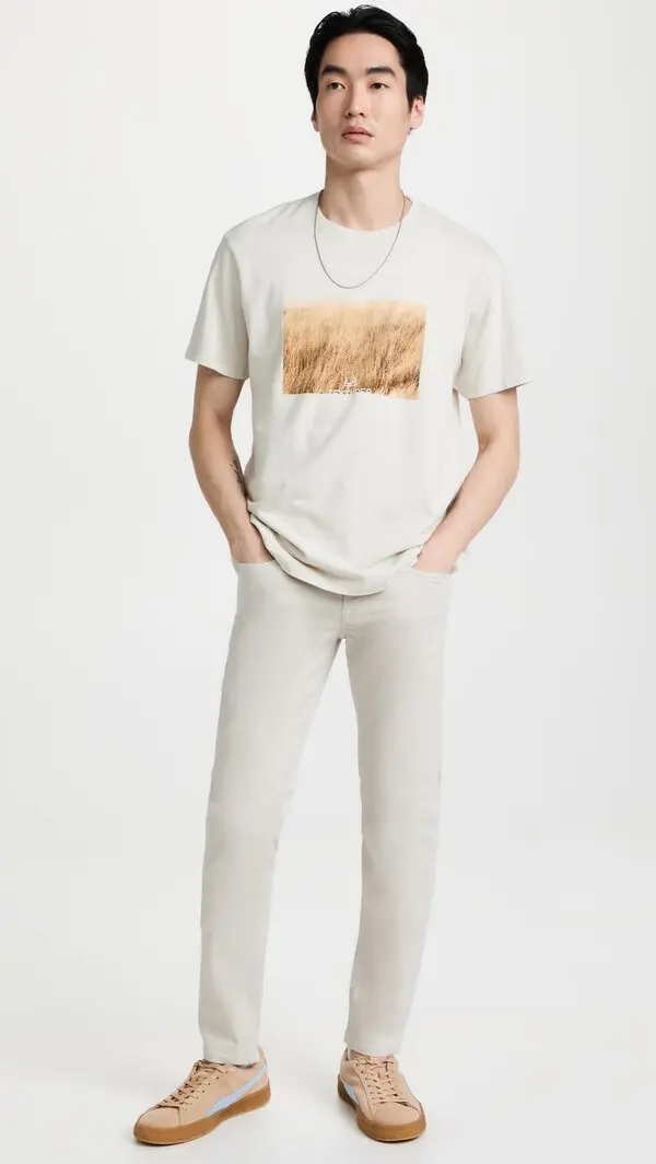 FRAME L'homme Slim Twill Jeans - Milk Beige