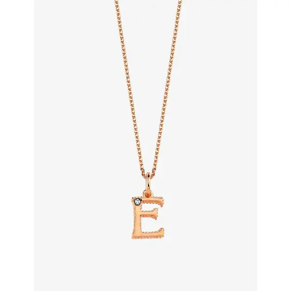 LA MAISON COUTURE Selda 'k' Initial Diamond Necklace - Gold
