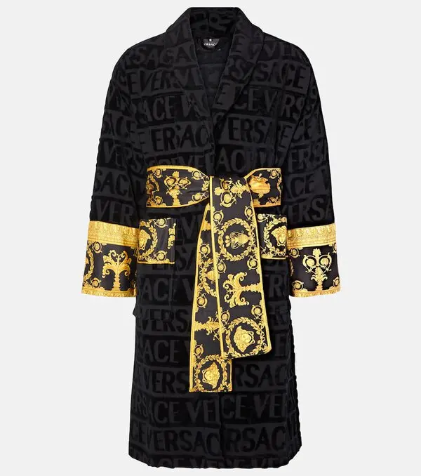 Versace Barocco Cotton Bathrobe - Multicoloured