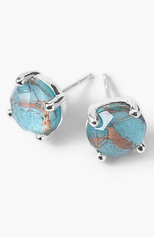 Ippolita Rock Candy Stud Earrings - Silver/bronze Turquoise