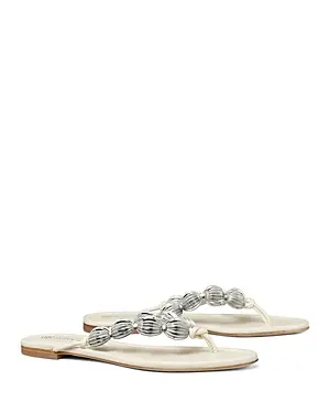 Tory Burch Capri Beaded Thong Sandals
