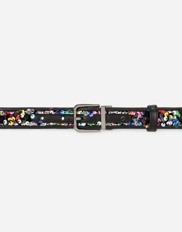 Dolce & Gabbana Multi-colored Sequined Belt