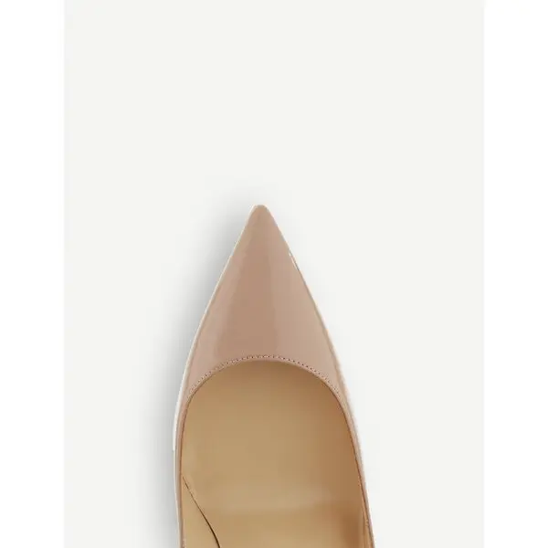 CHRISTIAN LOUBOUTIN Kate 100 Patent Leather Courts - Nude 6248