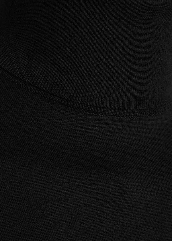 John Smedley Cherwell Merino Wool Jumper - Black