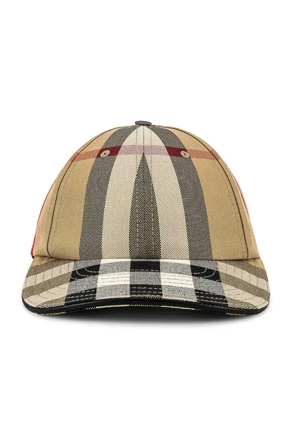 Burberry Check Cap - Archive Beige