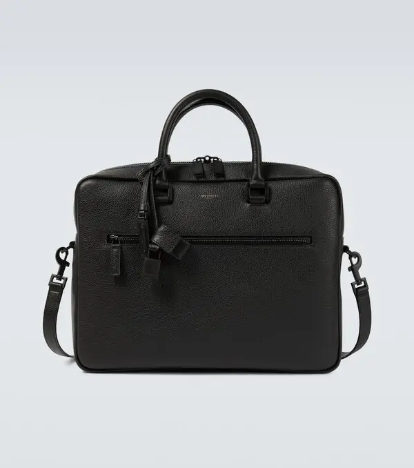 Saint Laurent Sac De Jour Leather Briefcase - Black