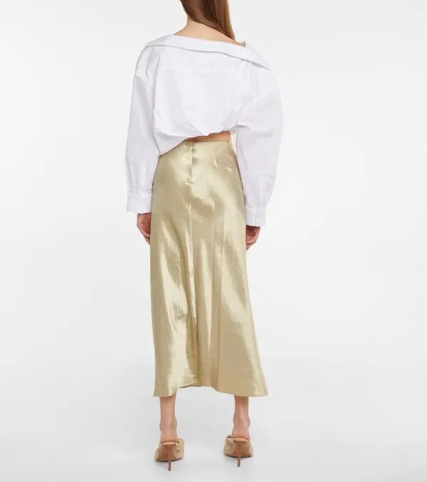 Vince Satin Slip Skirt