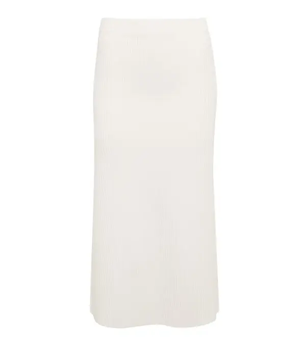 Vince Ribbed-knit Midi Skirt