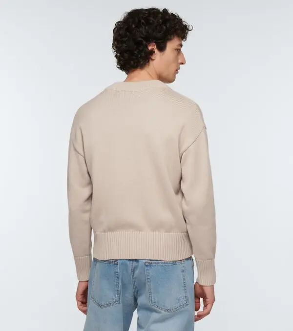 AMI Paris Cotton And Wool Cardigan
