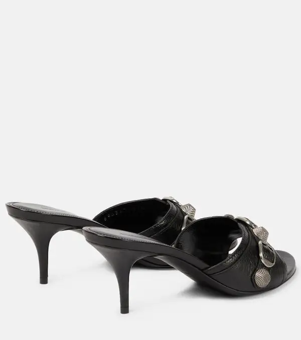 Balenciaga Cagole Leather Mules