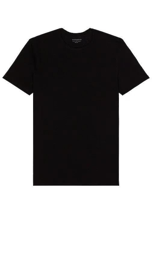 ALLSAINTS Figure Crew Tee In Black - Jet Black