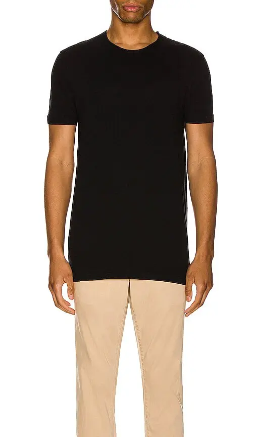 ALLSAINTS Figure Crew Tee In Black - Jet Black