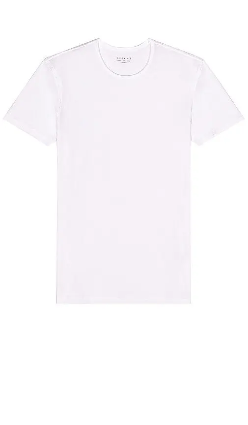 ALLSAINTS Figure Crew Tee In White - Optic White