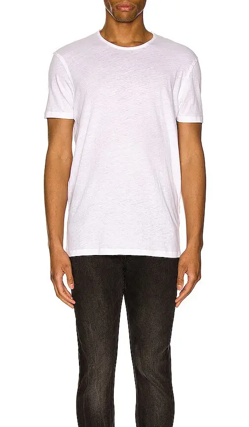 ALLSAINTS Figure Crew Tee In White - Optic White