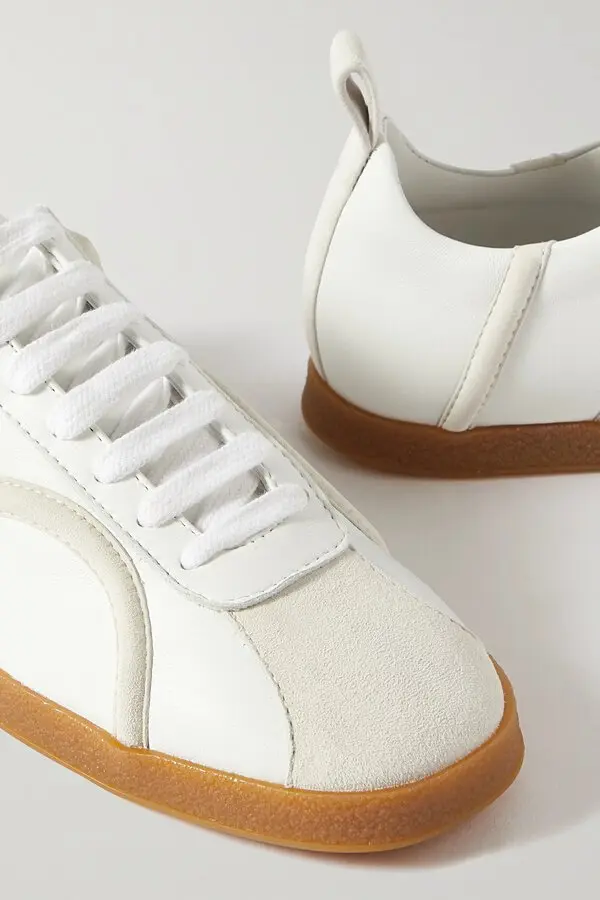 TOTEME Leather And Suede Sneakers