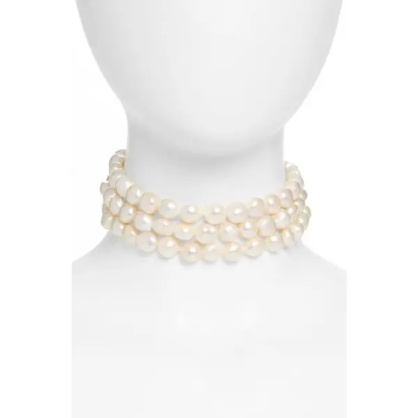 Cult Gaia Nora Freshwater Choker - Pearl