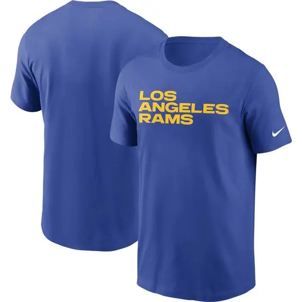 Nike Los Angeles Rams Team Wordmark T-shirt - Royal