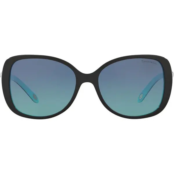 Tiffany & Co. 55mm Butterfly Sunglasses - Black/blue Gradient