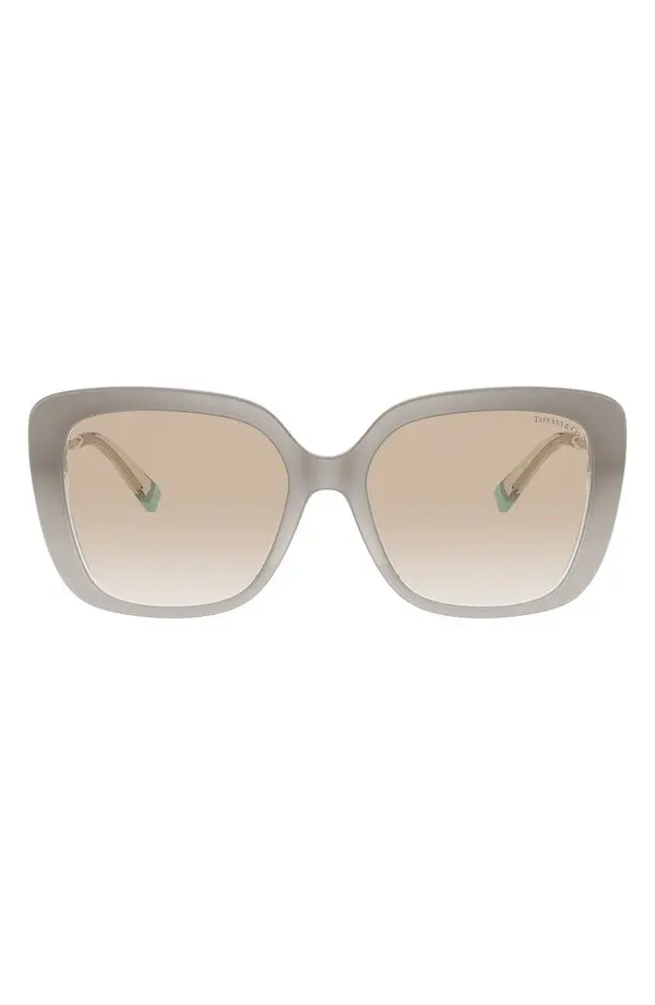 Tiffany & Co. 55mm Butterfly Sunglasses - Champagne/ Gradient Grey