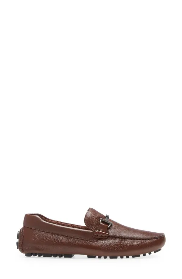 Nordstrom Bit Driving Loafer - Brown Leather