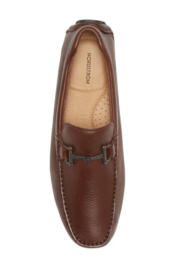 Nordstrom Bit Driving Loafer - Brown Leather