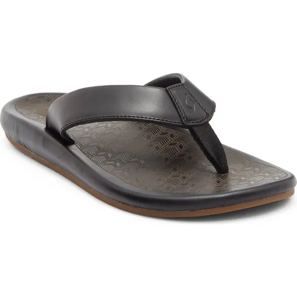 Olukai Ilikai Flip Flop - Black/black