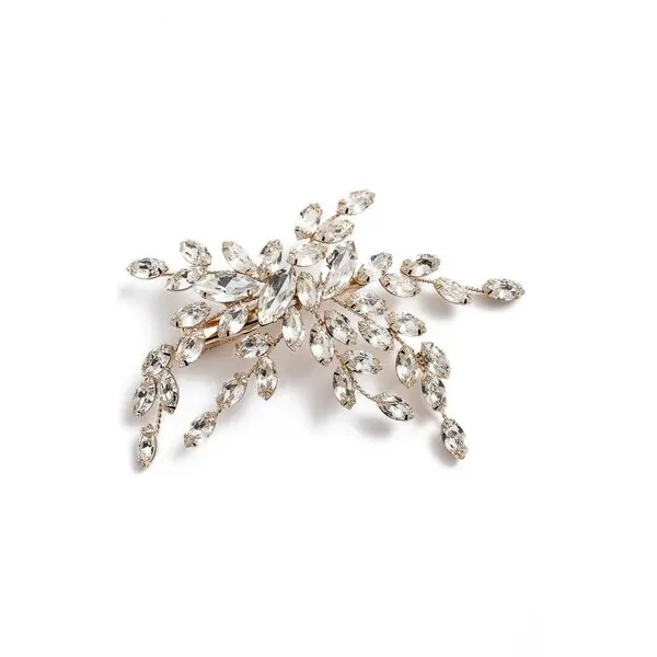 Brides & Hairpins Isadora Crystal Hair Clip - Gold