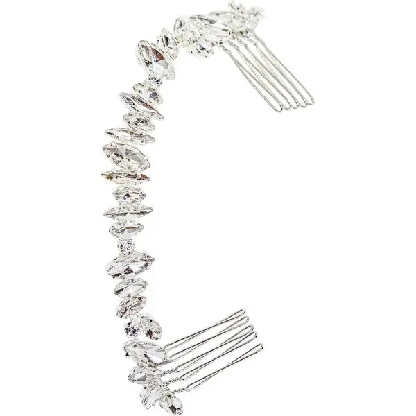 Brides & Hairpins Harlow Crystal Crown Comb - Classic Silver