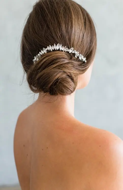 Brides & Hairpins Harlow Crystal Crown Comb - Classic Silver