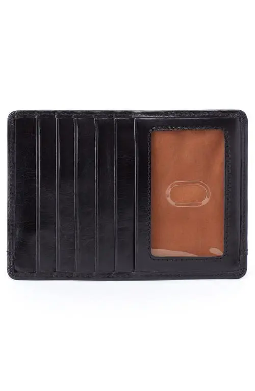 Hobo Euro Slide Leather Card Case - Black
