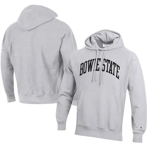 Champion Bowie State Bulldogs Tall Arch Pullover Hoodie - Gray