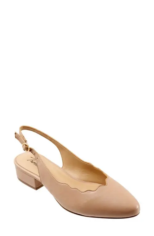 Trotters Joselyn Slingback Flat - Nude