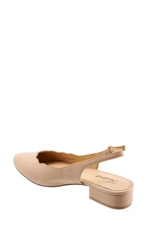 Trotters Joselyn Slingback Flat - Nude