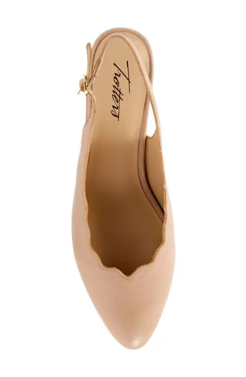 Trotters Joselyn Slingback Flat - Nude