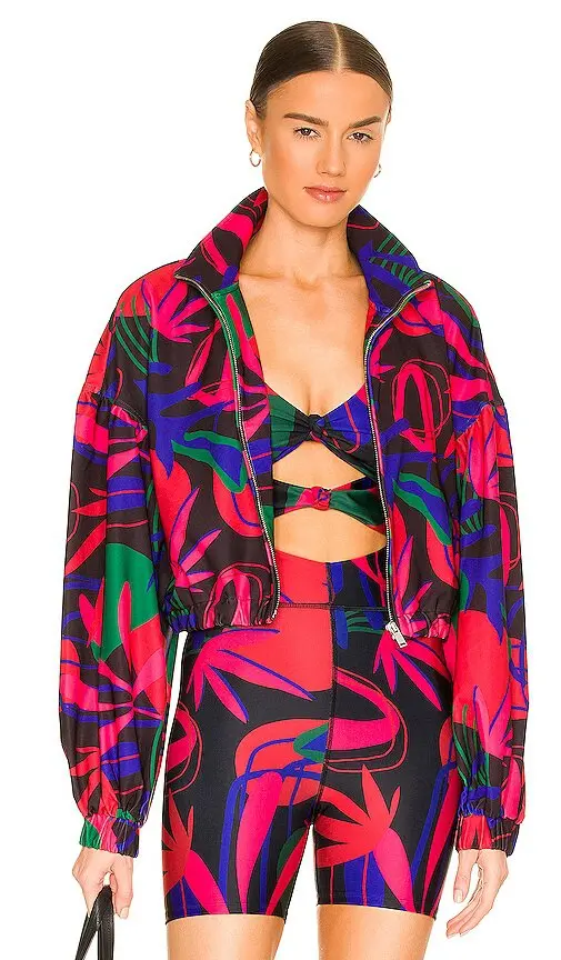 PatBO Track Jacket In Fuchsia