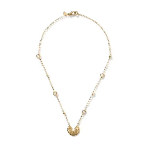 John Hardy Carved Chain Pendant Necklace
