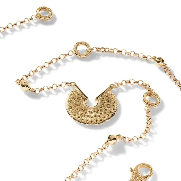 John Hardy Carved Chain Pendant Necklace