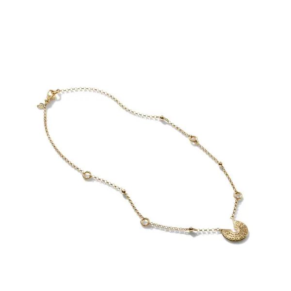 John Hardy Carved Chain Pendant Necklace