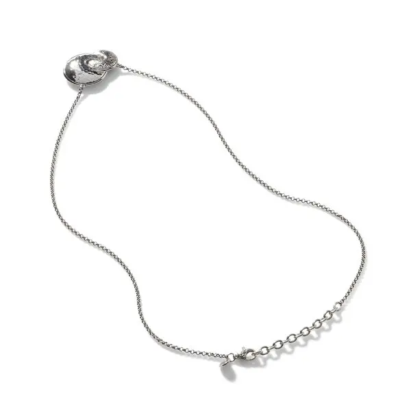 John Hardy Carved Chain Pendant Necklace Pav