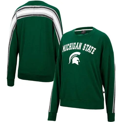 COLOSSEUM Michigan State Spartans Oversized Pullover Sweatshirt