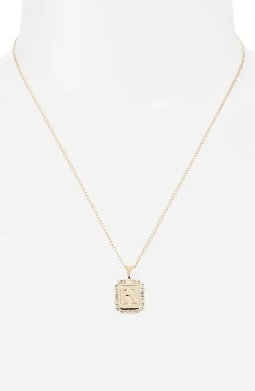 BRACHA Royal Initial Card Necklace