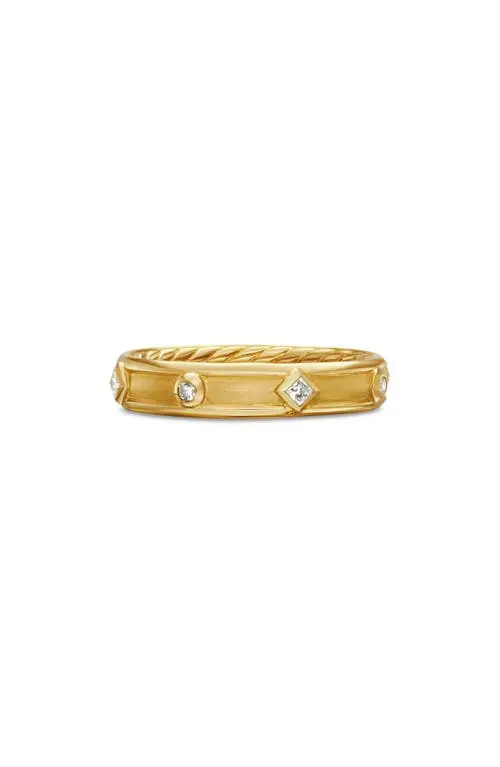David Yurman Modern Renaissance Band Ring - 18k Yellow Gold