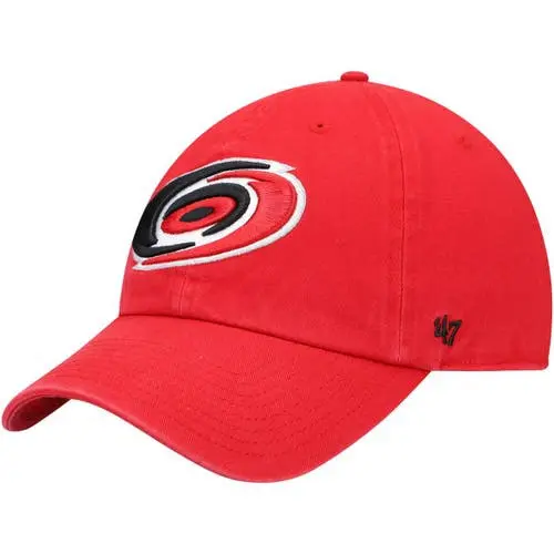 '47 Carolina Hurricanes Team Clean Up Adjustable Hat - Red