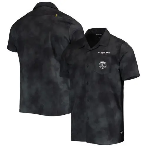 THE WILD COLLECTIVE Portland Timbers Abstract Cloud Button-up Shirt
