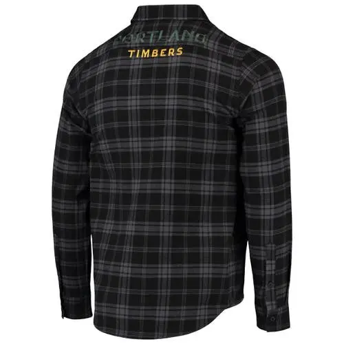 THE WILD COLLECTIVE Portland Timbers Buffalo Check Button-up Shirt