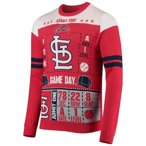 FOCO St. Louis Cardinals Ticket Light-up Ugly Sweater
