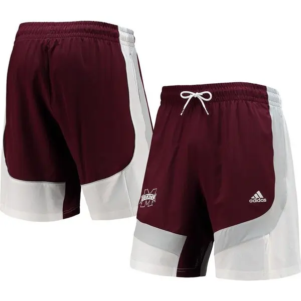 Adidas Mississippi State Bulldogs Swingman Basketball Aeroready Shorts - Maroon