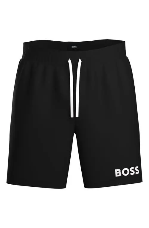 BOSS Ease Pajama Shorts - Blk